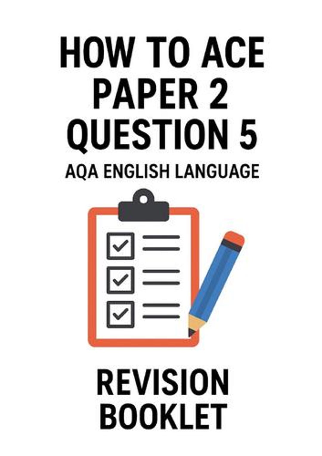 AQA English Language Paper 2 Question 5 Revision Guide - Etsy UK