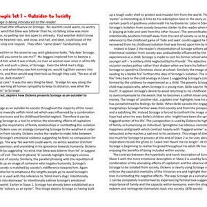 A Christmas Carol 10 Grade 9 Model Responses for Revision - Etsy