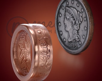 Canadian Large Cent Coin Ring - Etsy