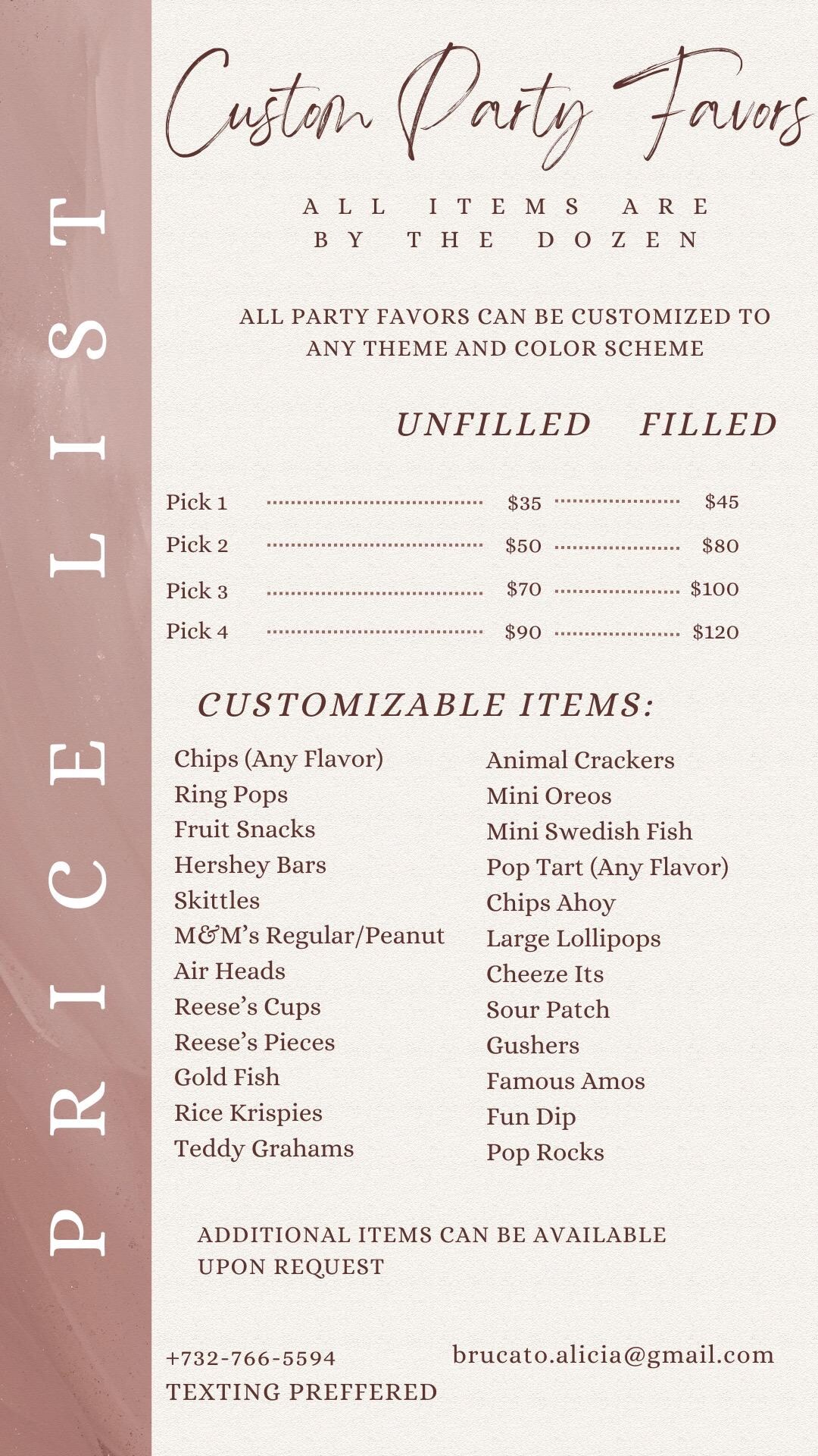 Custom Party Favors, Party Bundles, Party Packages, Party Favors, Party ...