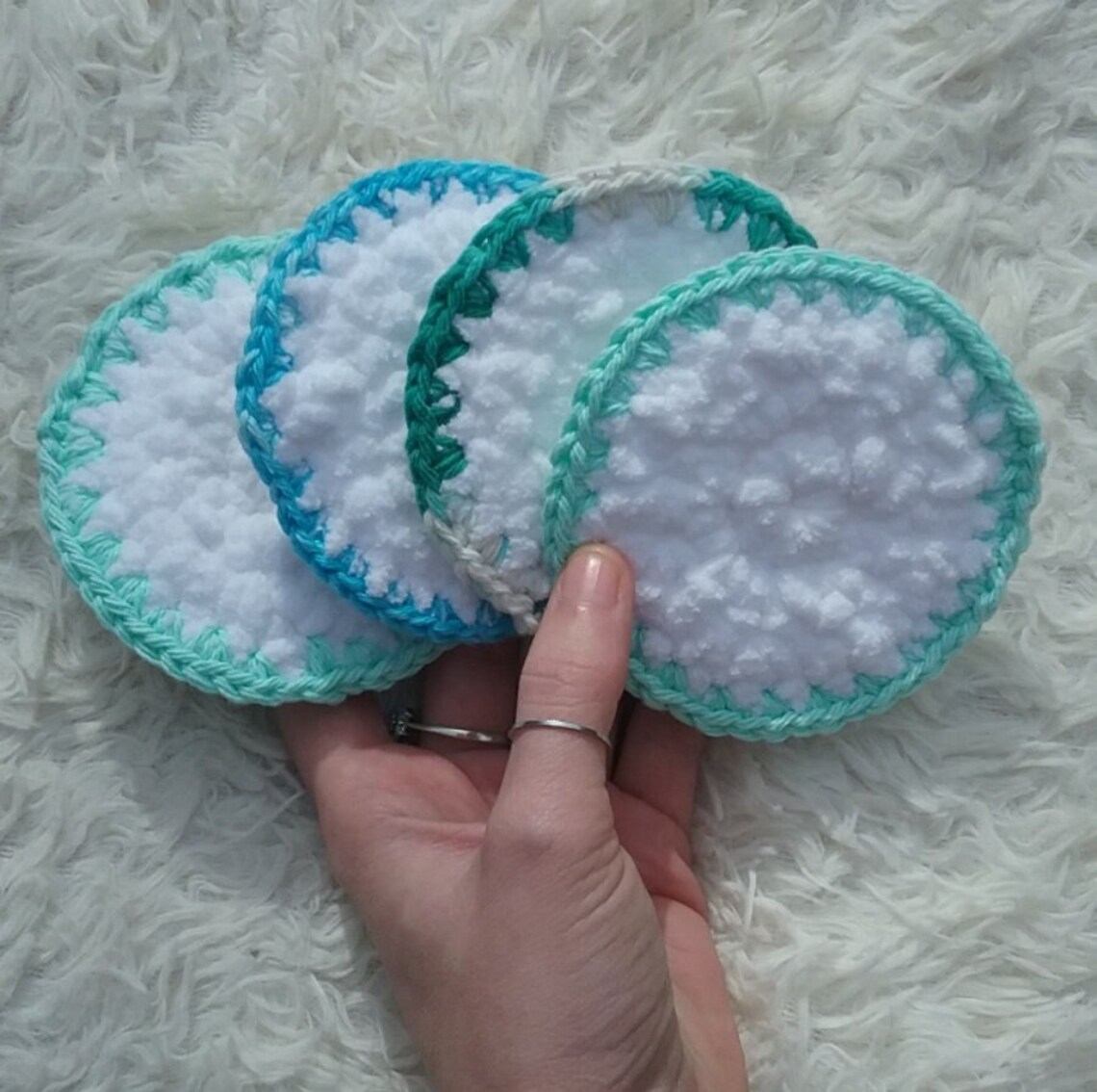 Crochet Facial Rounds, Facial Round Set Reusable Facial Rounds, Facial ...