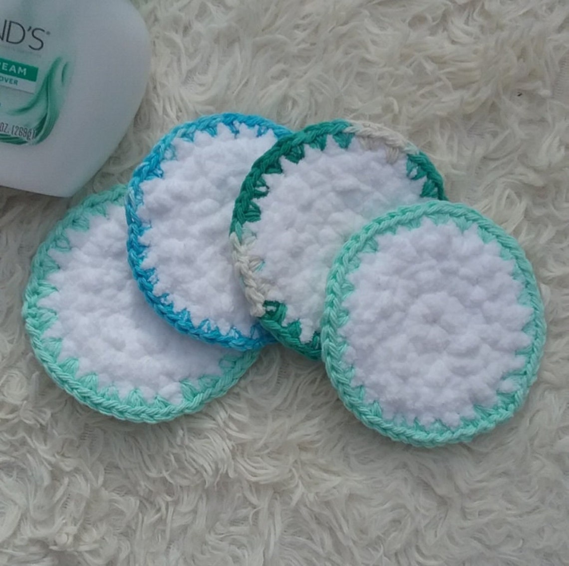 Crochet Facial Rounds, Facial Round Set Reusable Facial Rounds, Facial ...