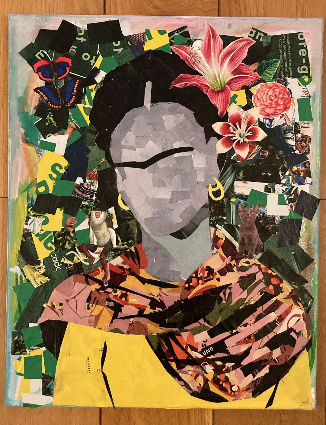 Original Artwork Frida Kahlo Collage. Icon's Collection. - Etsy