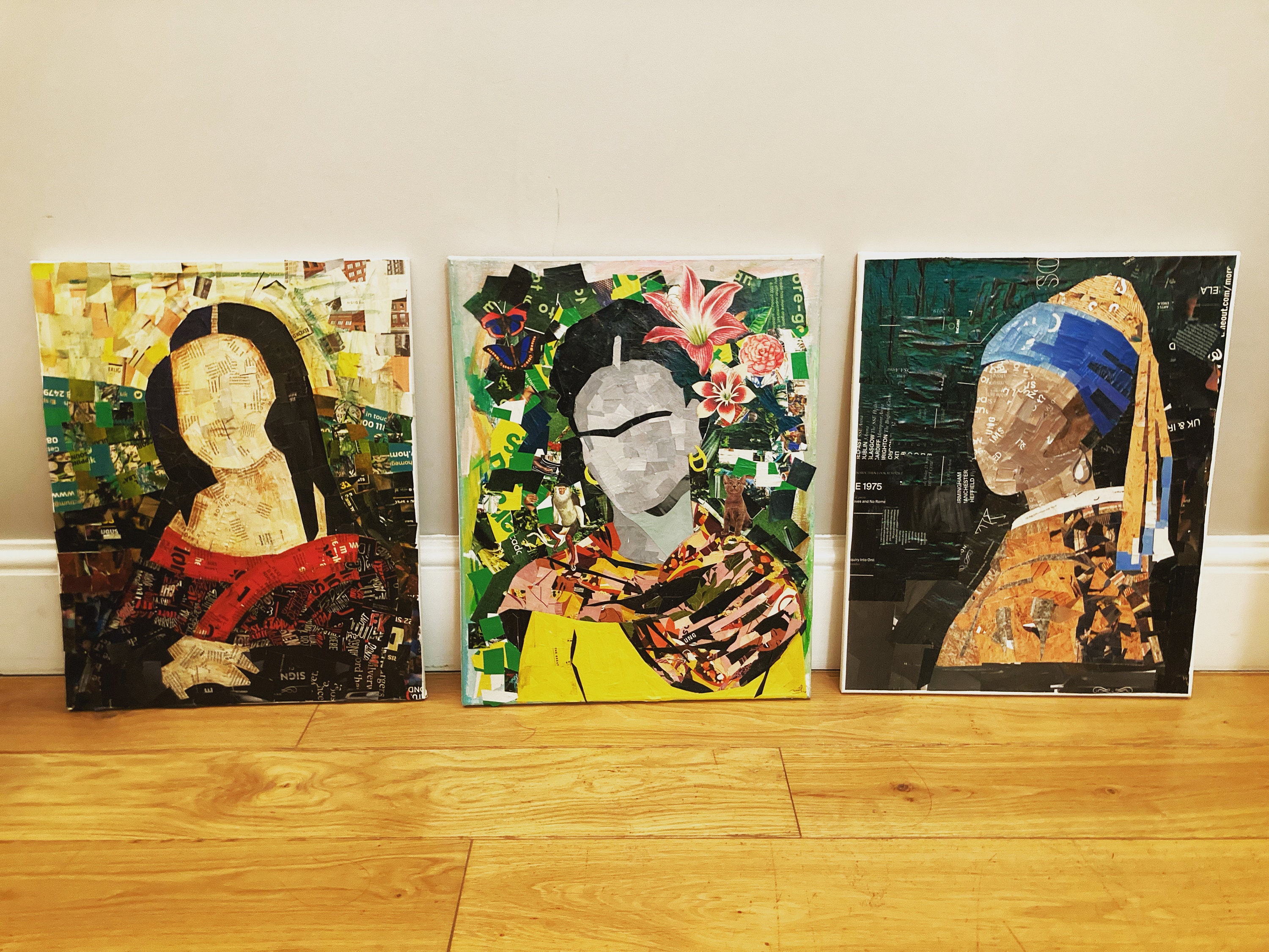 Original Artwork MONA LISA Collage. Part of the Icon's Collection. - Etsy