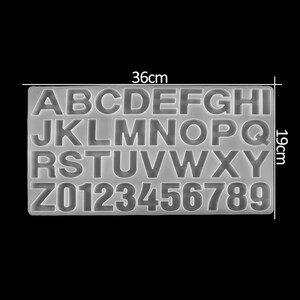 Epoxy Silicone Mold Large Letters and Numbers 36 Cavity Alphabet and Number Mold - Etsy