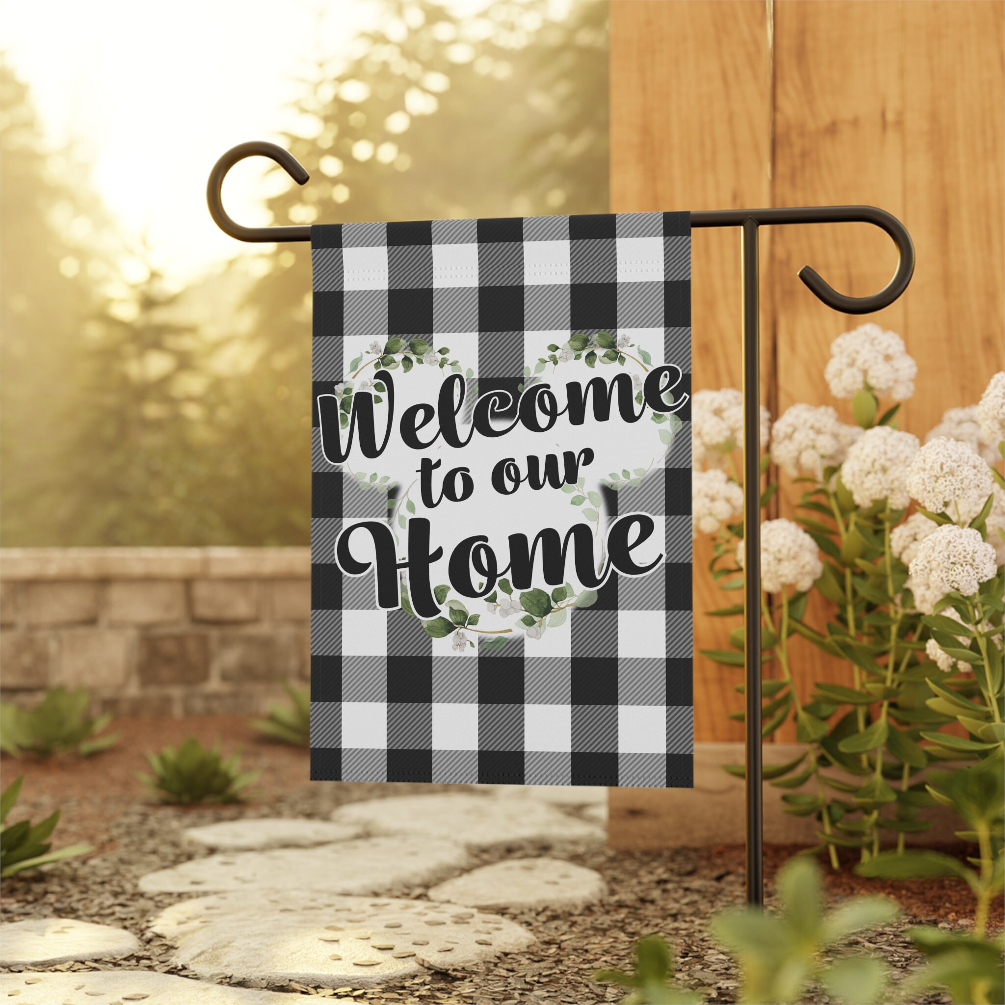 Welcome to Our Home, Hidden Mickey Mouse, Buffalo Check Garden & House ...