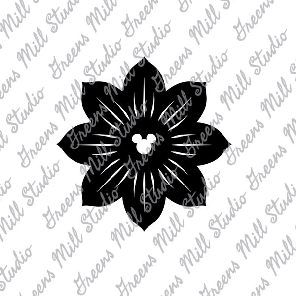 Mickey Flower Svg - Etsy