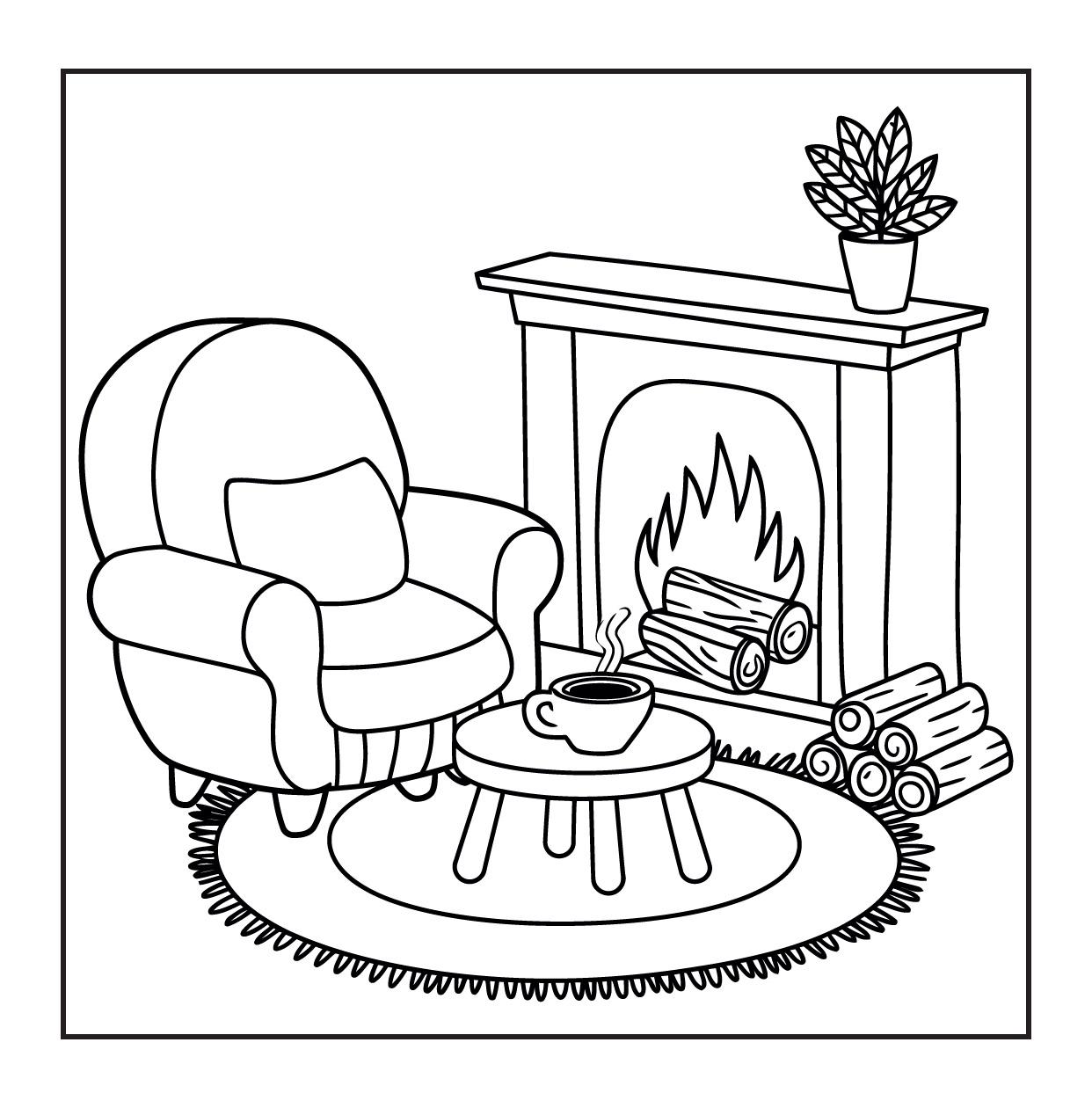 Easy Comfy Coloring Pages - Adult Coloring Pages- Stress Relief ...