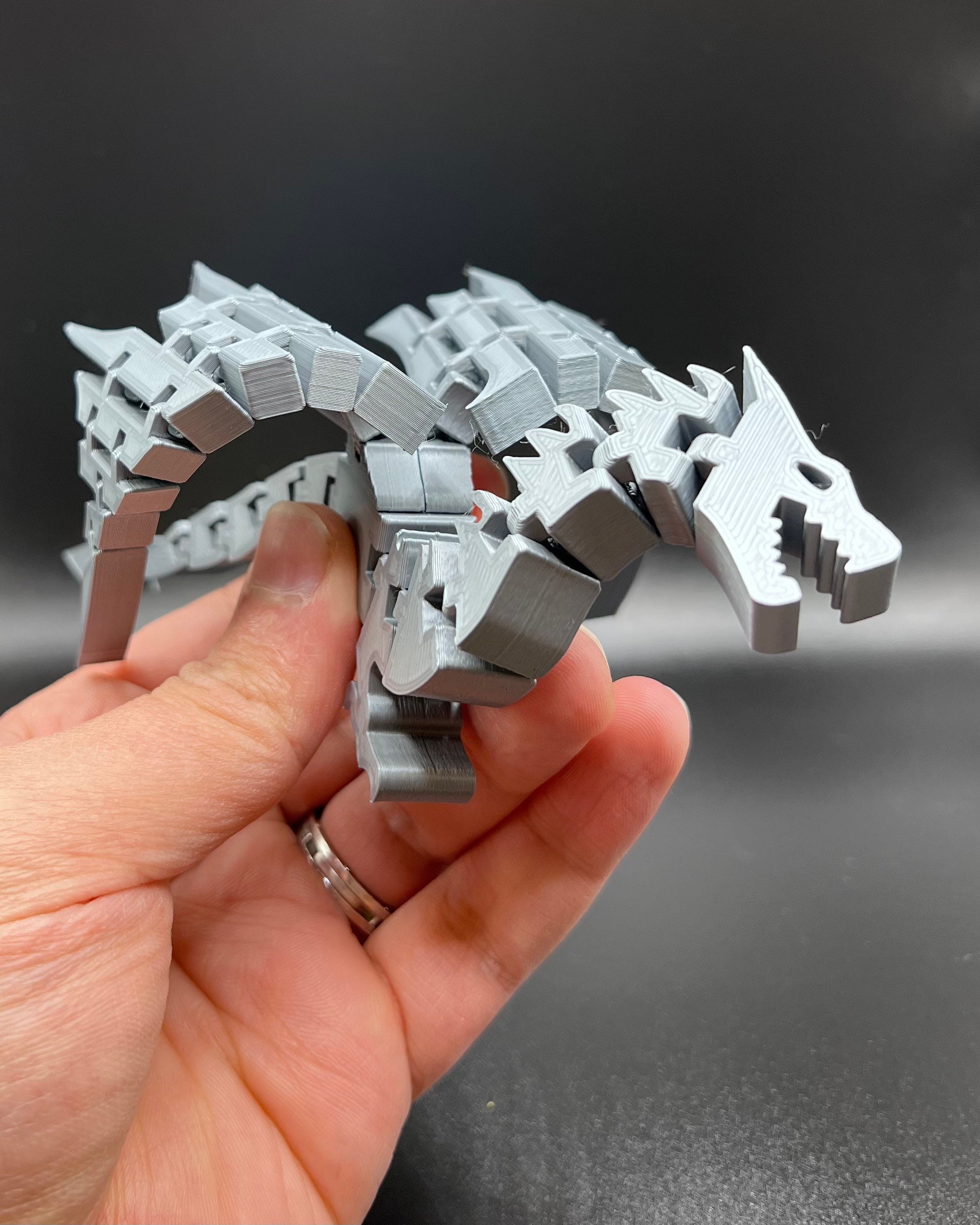 3D Printed Flexible Dragon Fidget Toy Articulated Dragon - Etsy Ireland