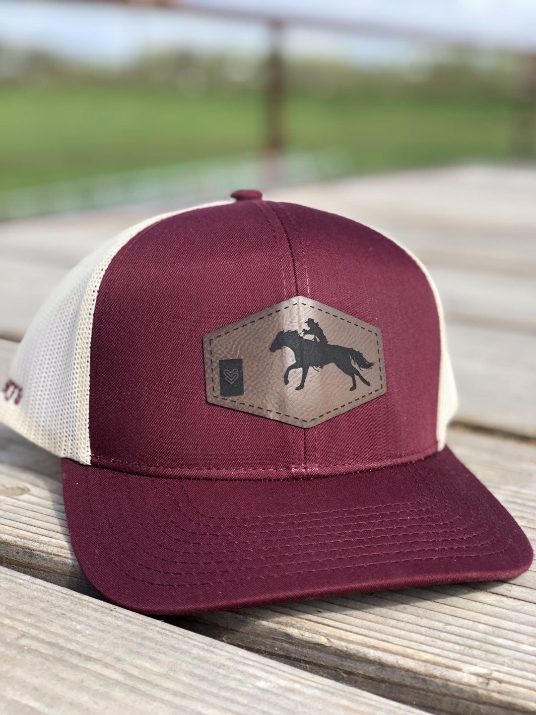 Two Hearts Barrel Racer Ballcap - Etsy