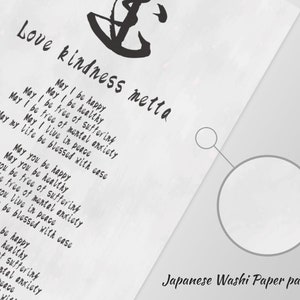 Loving Kindness Metta Symbol in Japanese Kanji Meditation | Etsy