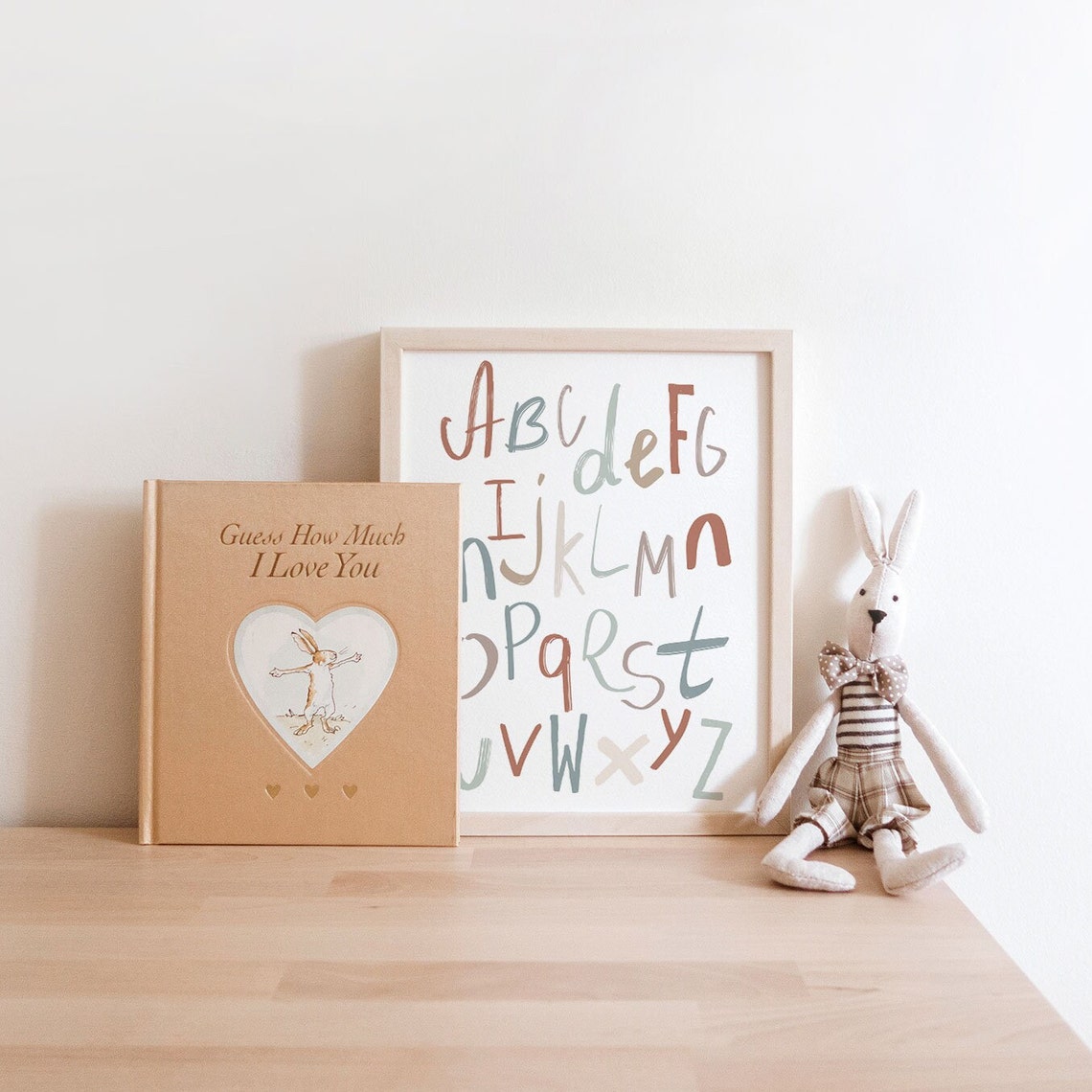 Multi-color Coral and Teal Alphabet Poster, Alphabet Print Instant ...