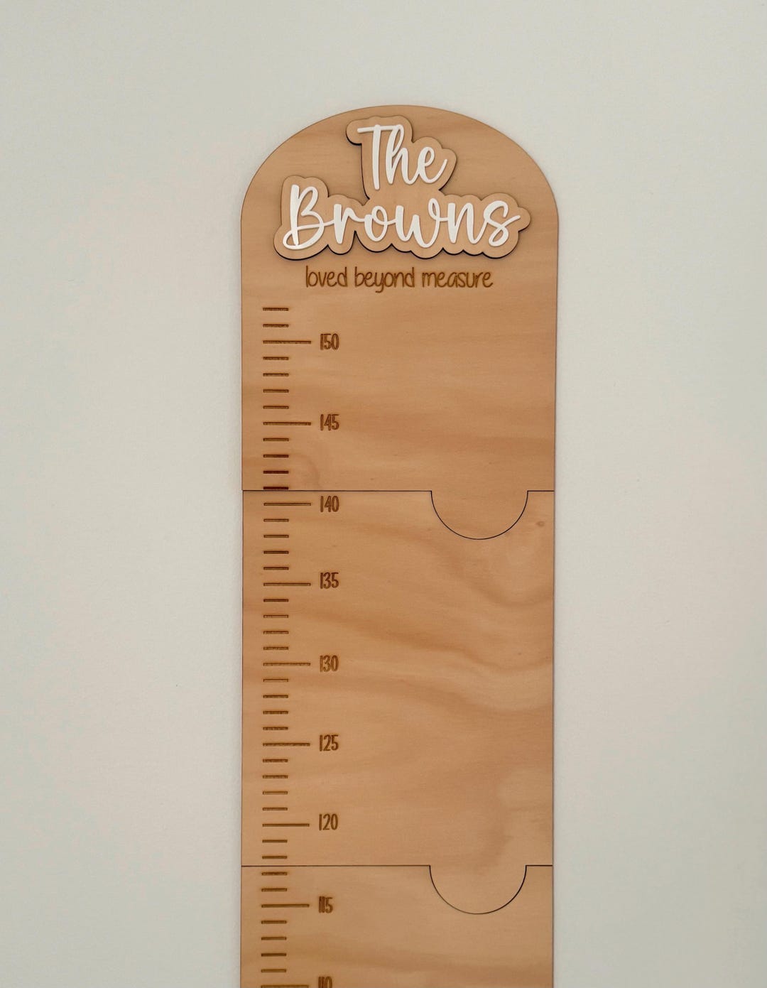 Personalised Growth Chart | Growth Chart | Height Chart | Plain Growth ...