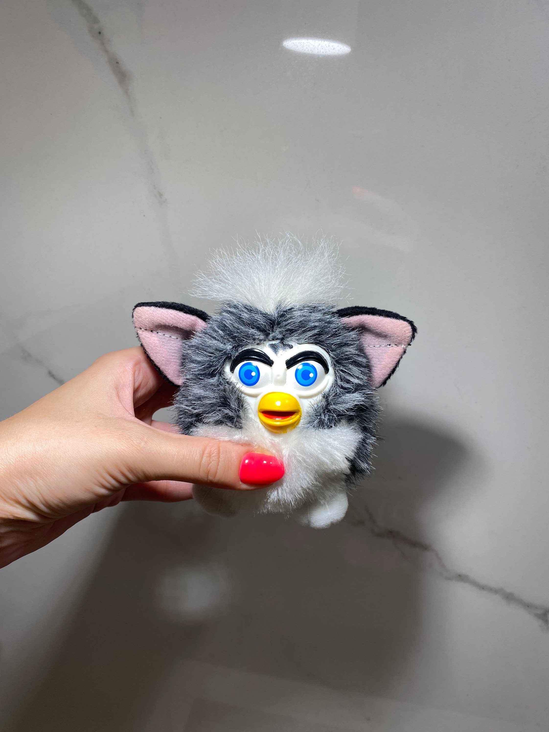 Furby Fake 1998 Rare Black White Small Plush Furby Knock-off - Etsy