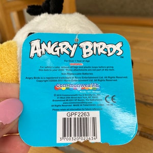 White Creamy Angry Birds Matilda Small Plush Stuffed Toy New Old Stock ...