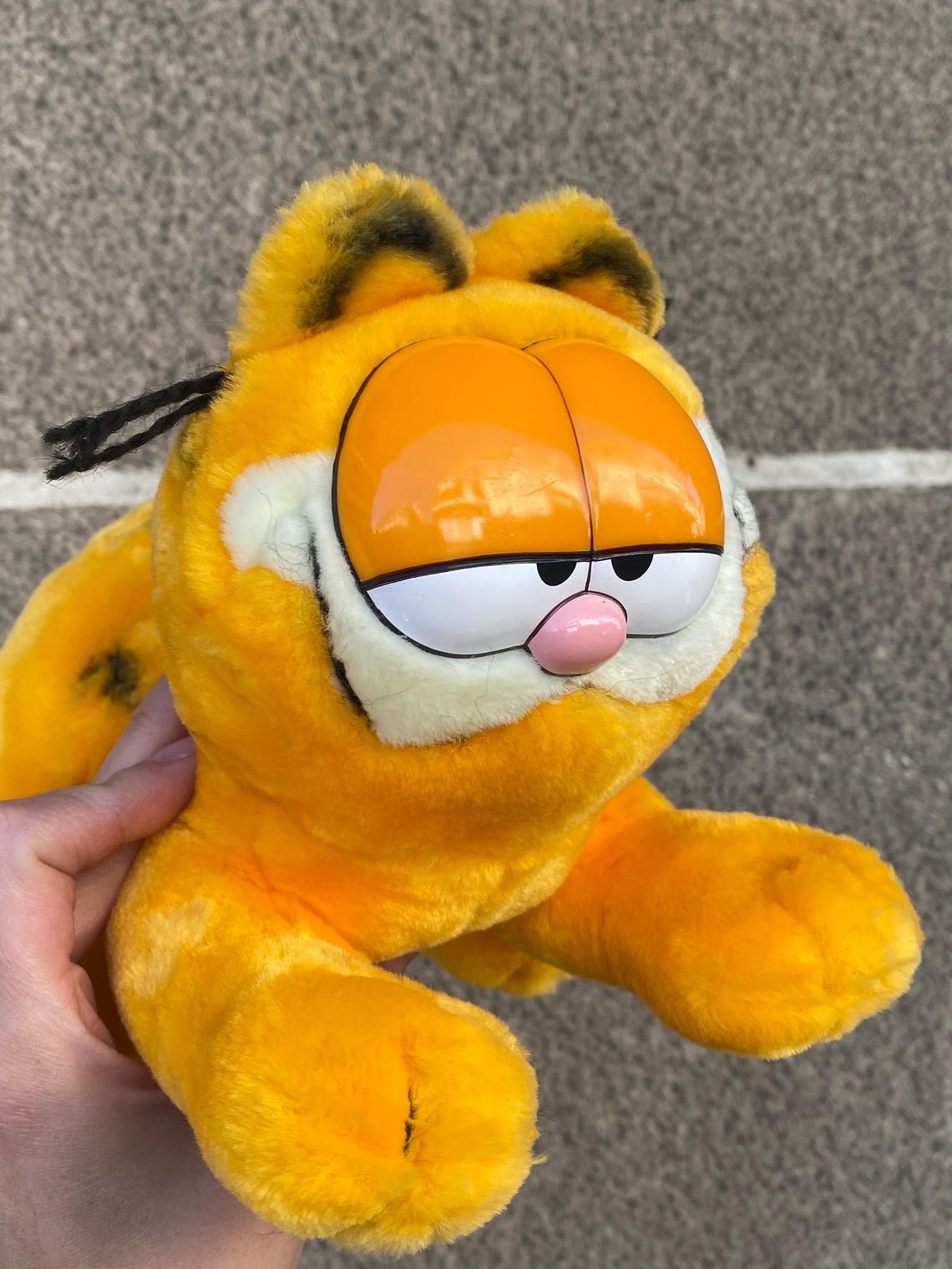 Vintage Garfield Plush: Collectible Tabby Cat Stuffed Toy - Etsy