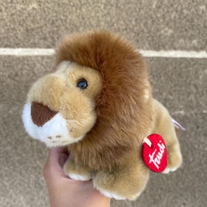 Small Cute Lion Plush Toy by Trudi, Realistic Stuffed Wild Animals for ...