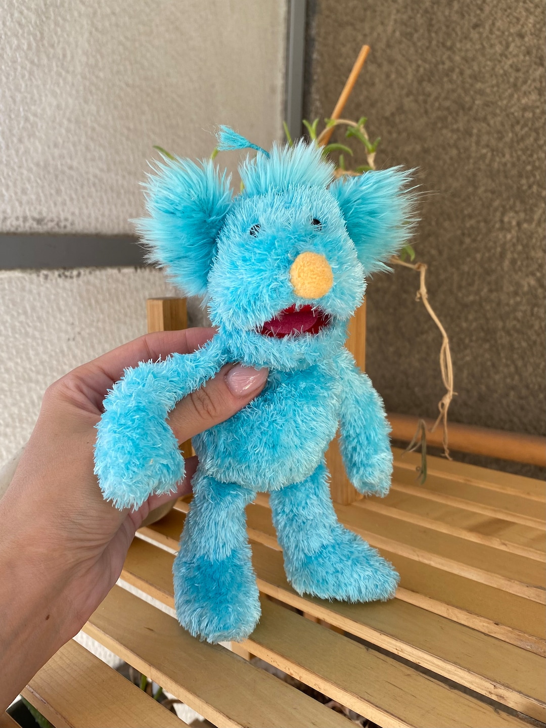 Jim Henson the Hoobs Blue Hubba Hubba Soft Toy 2001, Vintage Muppet ...