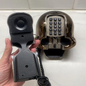 Vintage Black Skull Telephone 1990s WORKING, Cool Unusual Skull Shape ...