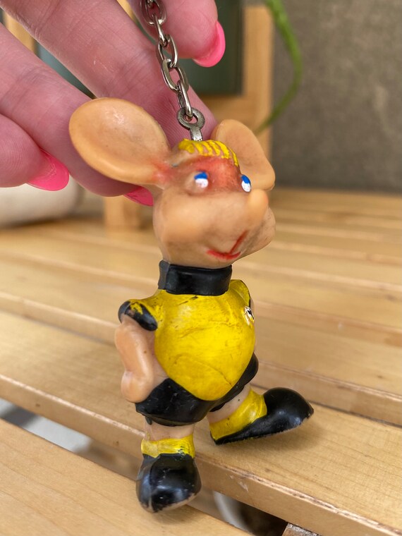 Italian Topo Gigio keychain 1960s, Mario Perego small… - Gem