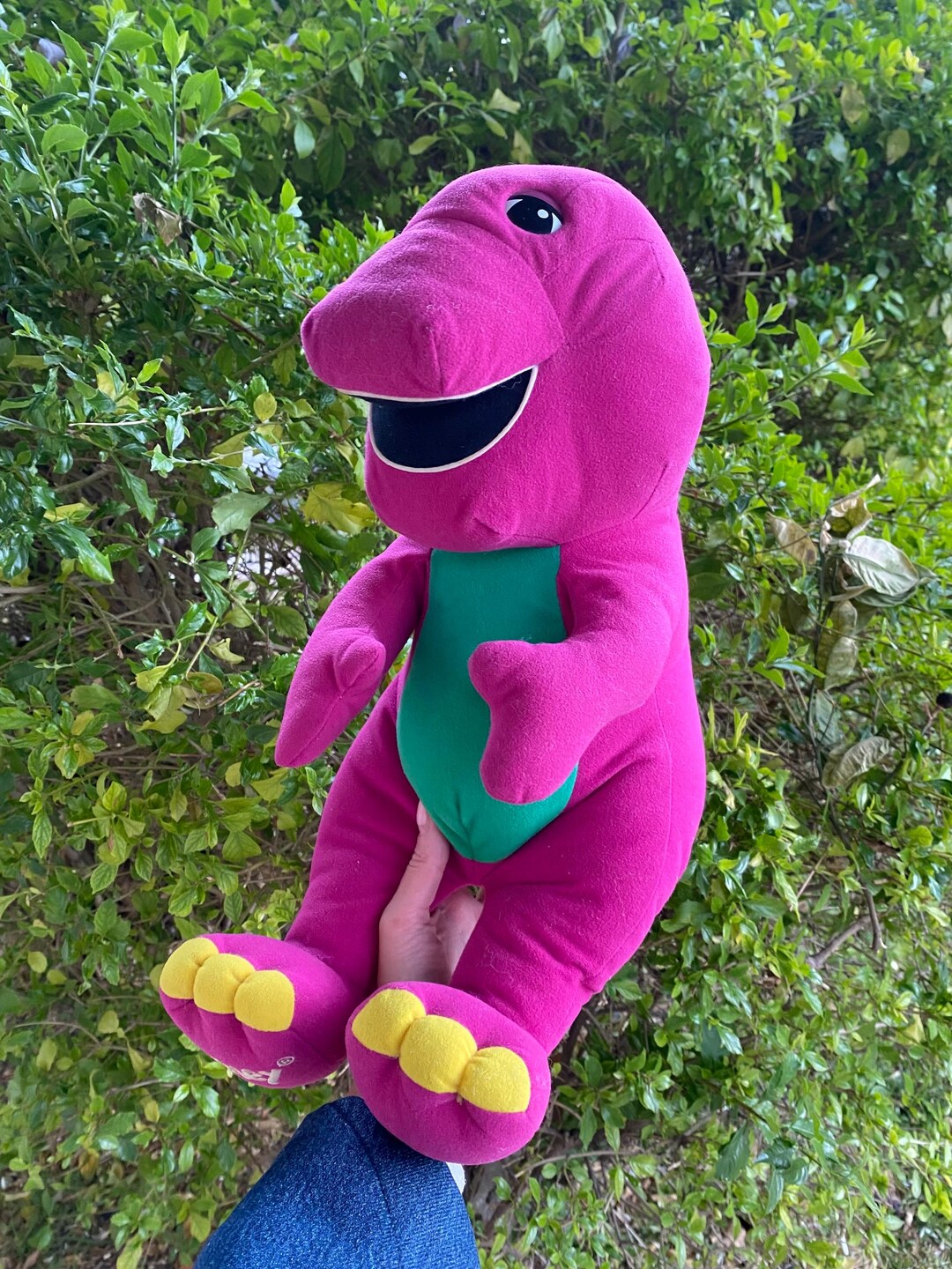 Collectable Barney the Dinosaur Big Plush Toy 1996, Vintage Purple Soft ...
