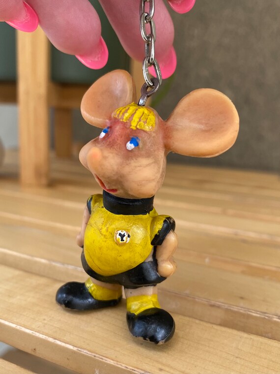 Italian Topo Gigio keychain 1960s, Mario Perego small… - Gem