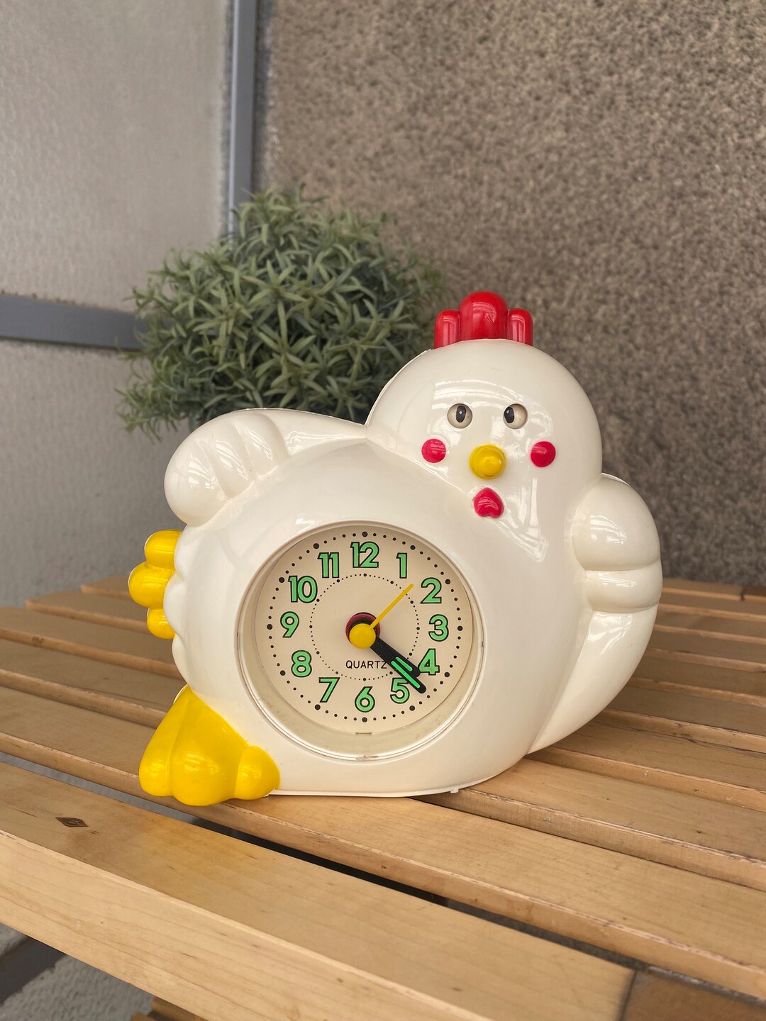 Rare Rooster Alarm Clock 1980s Made in Taiwan WORKING, Vintage Unusual ...