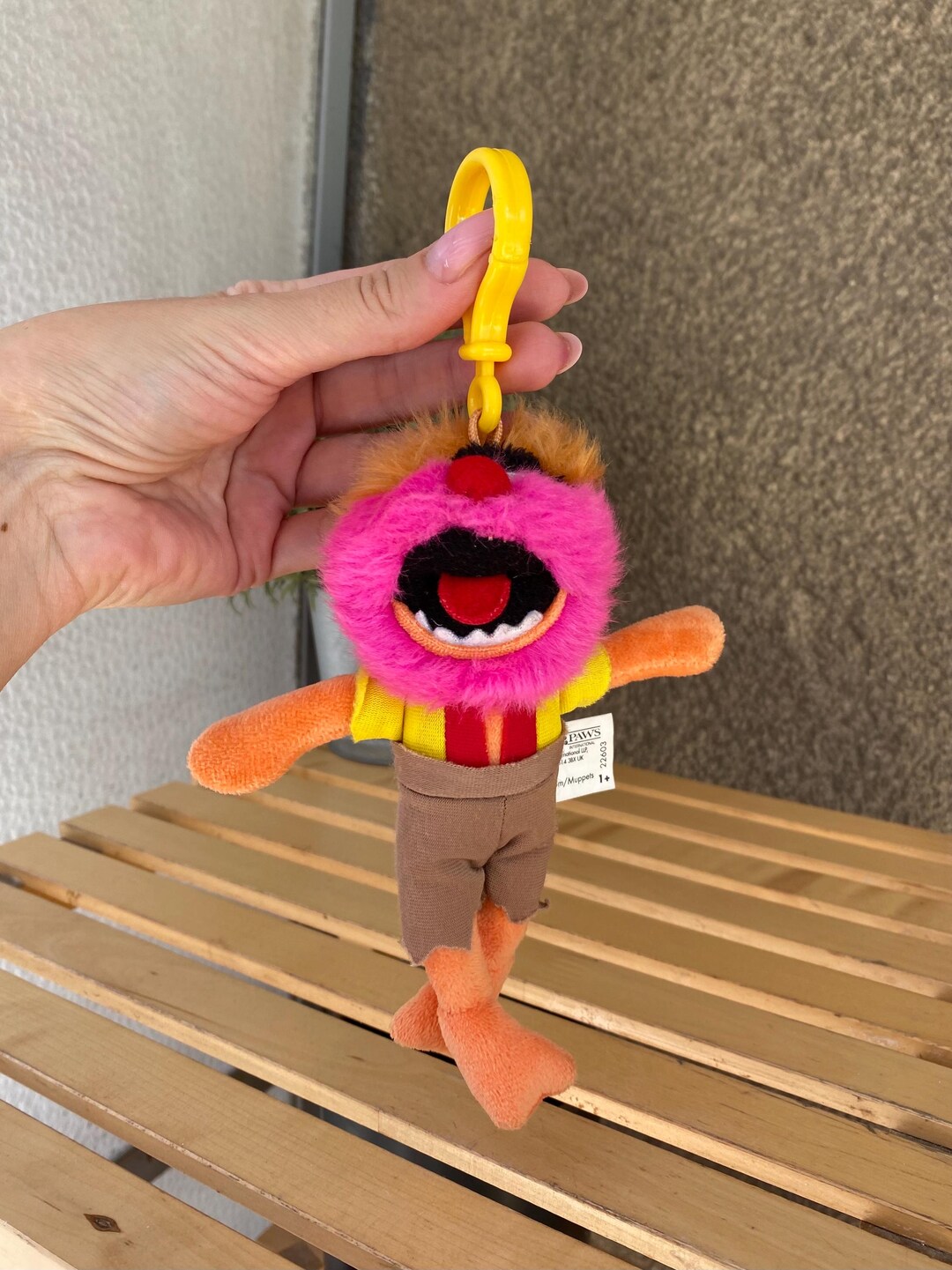 Very Rare Animal the Drummer Plush Bag Clip/soft Keychain by Posh Paws ...