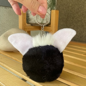 Furby Fake Plush Keychain Furdy 1990s, Rare Talking Black & White Furby ...
