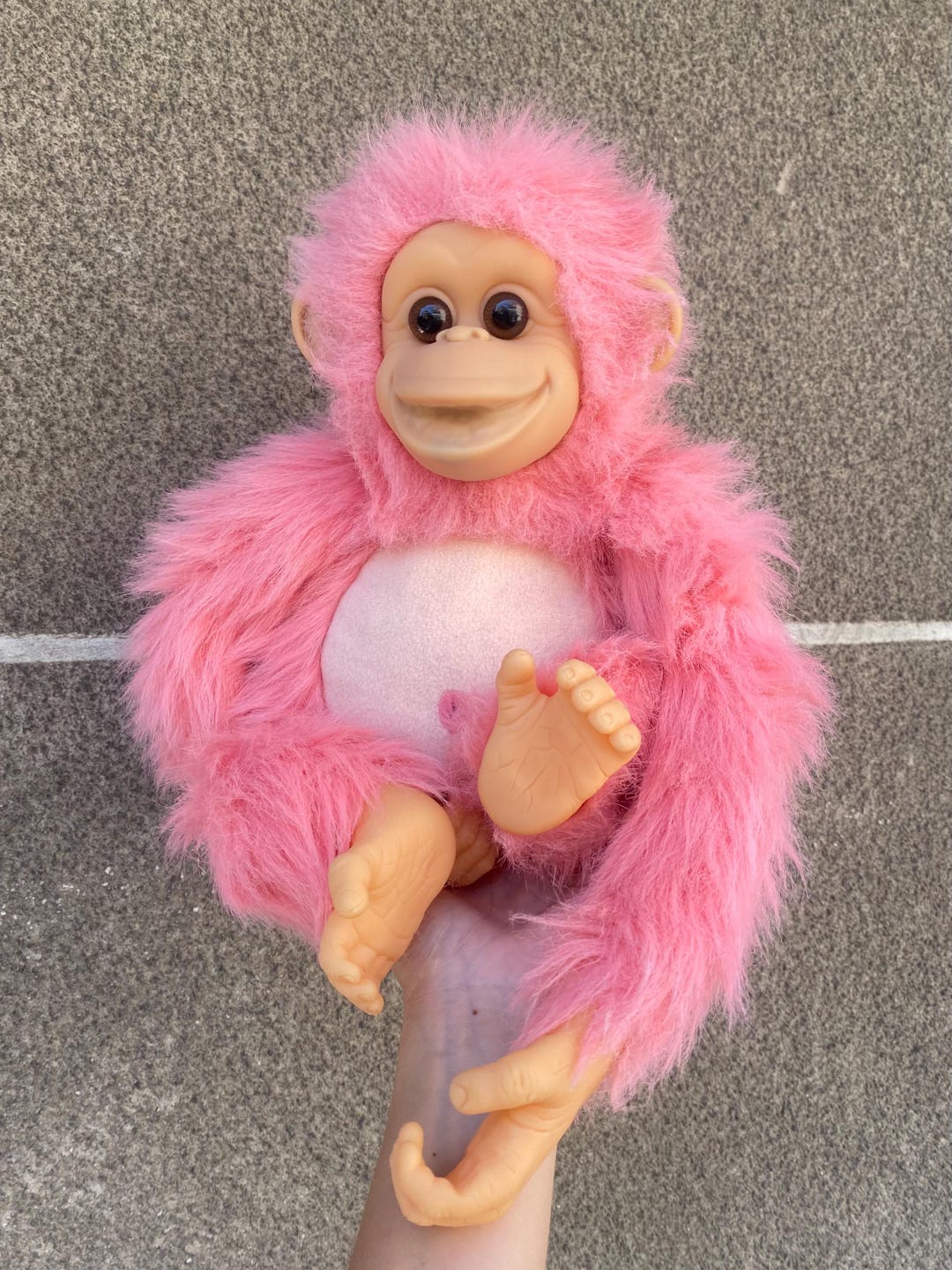 Rare Colour Hosung Pink Monkey Plush 2003 NOT-TALKING (read Please ...