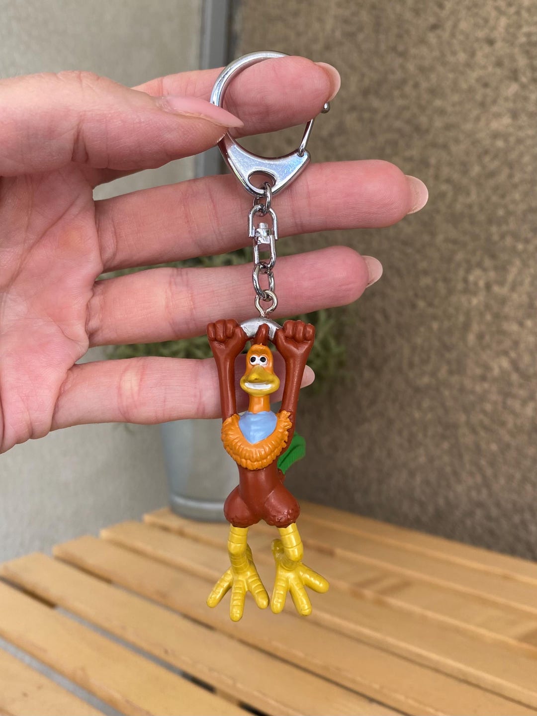 Vintage Rare Chicken Run Rocky Pvc Keychain 1999, Aardman Characters ...