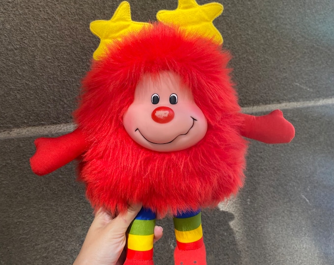 Rainbow Brite Red Sprite Romeo Plush Toy 1984 Mattel, Cute Colourful ...