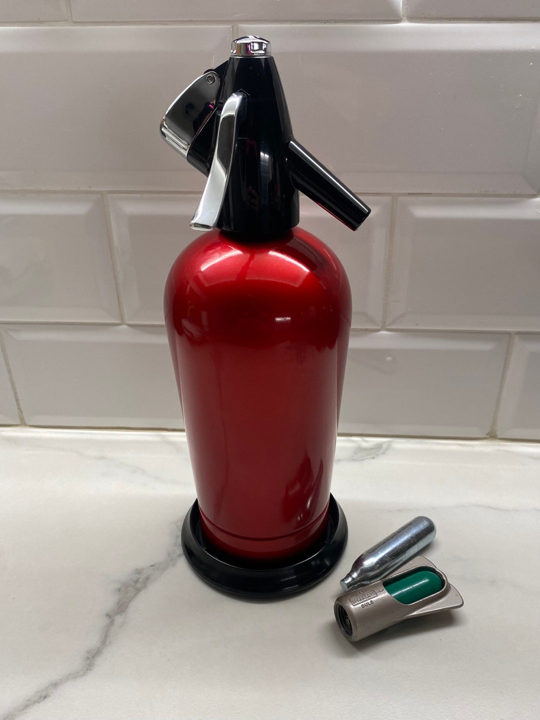 Sparklets Red Soda Syphon 1950s Made in England, BOC Hostmaster Model ...
