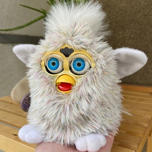 Glitter Furby Champagne with rare neon eyes WORKING, vintage Glitter Furby Champagne with rare neon eyes WORKING, vintage