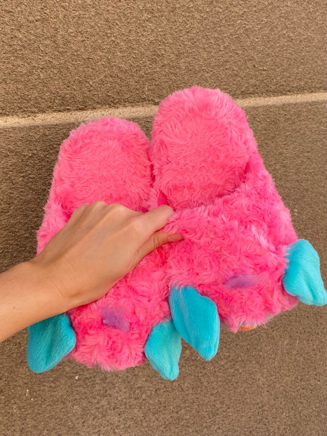 Pink Furby Plush Slippers With Moving Ears Kids Furby - Etsy