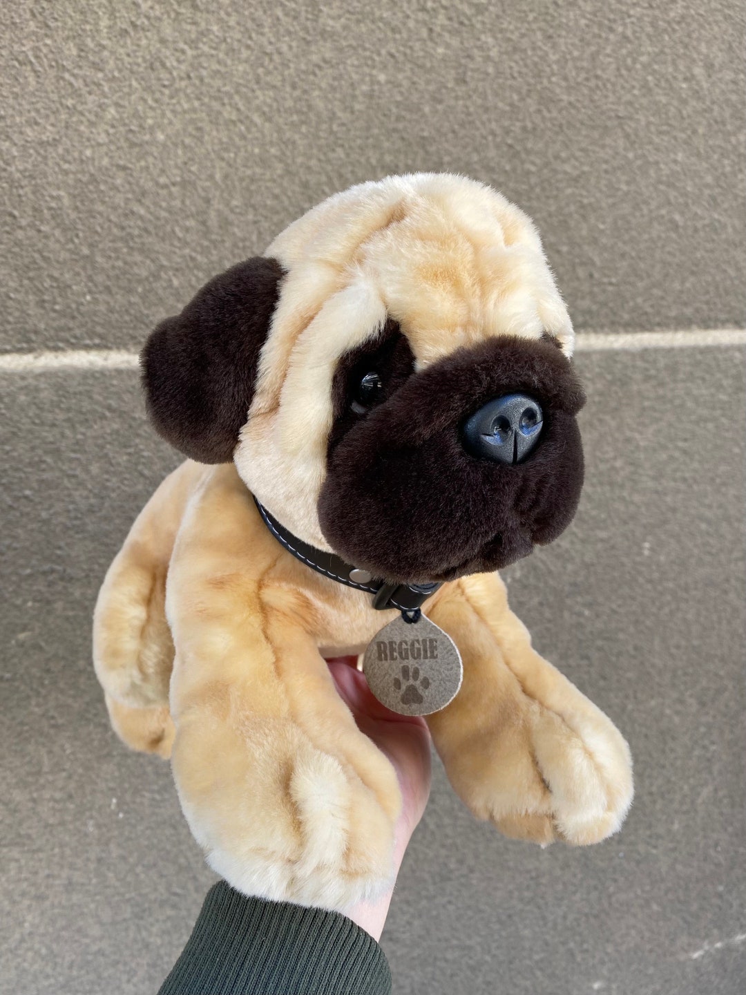 Beige Puppy Pug Plush Toy Keel Toys, Cute Soft Stuffed Realistic Baby ...
