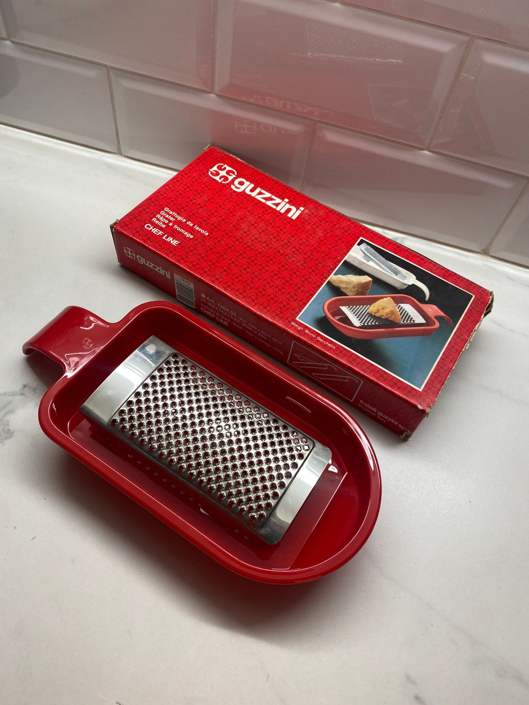 Guzzini Vintage Red Grater New Italy 1980s Chef Line Kitchen - Etsy