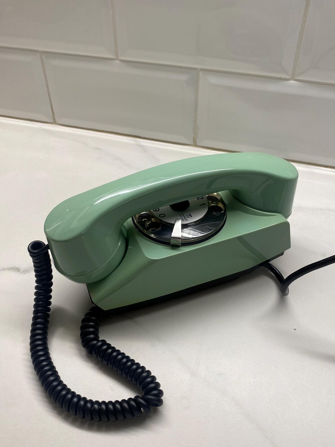 Rare Colour Vintage Safnat Milano Telephone Menthol Green 1970s New Old ...