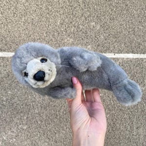 Vintage Cute Grey Baby Seal Plush Toy 1986 WWF, Realistic Stuffed Wild ...