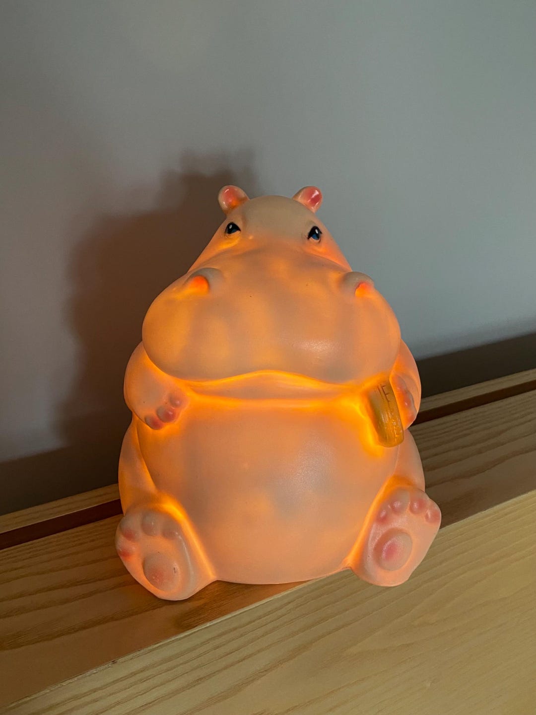 Rare Vintage Heico Hippo Lamp 1980s Germany Kids Night Light Working - Etsy