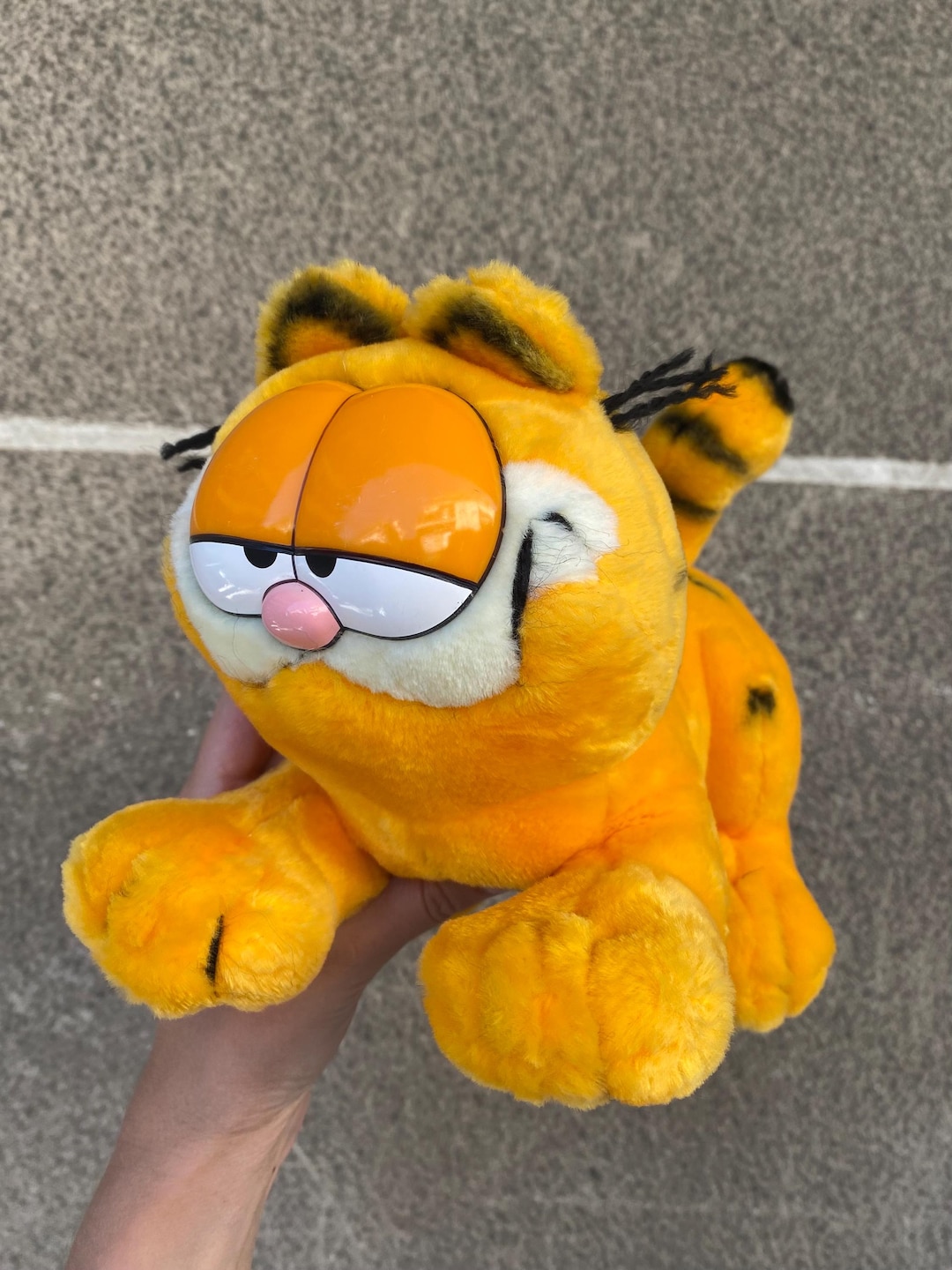 Vintage Laying Garfield Plush Stuffed Toy by Paws, Collectable Cute ...