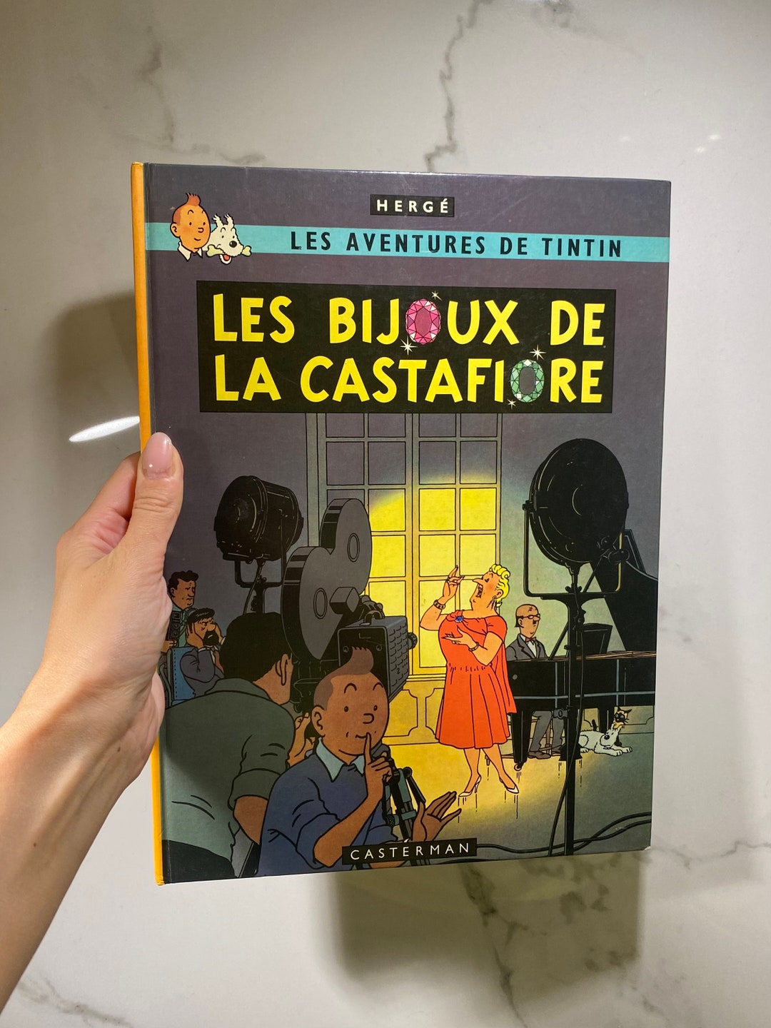 Adventures of Tintin French Comics Book Vintage 1967 Casterman Herge ...