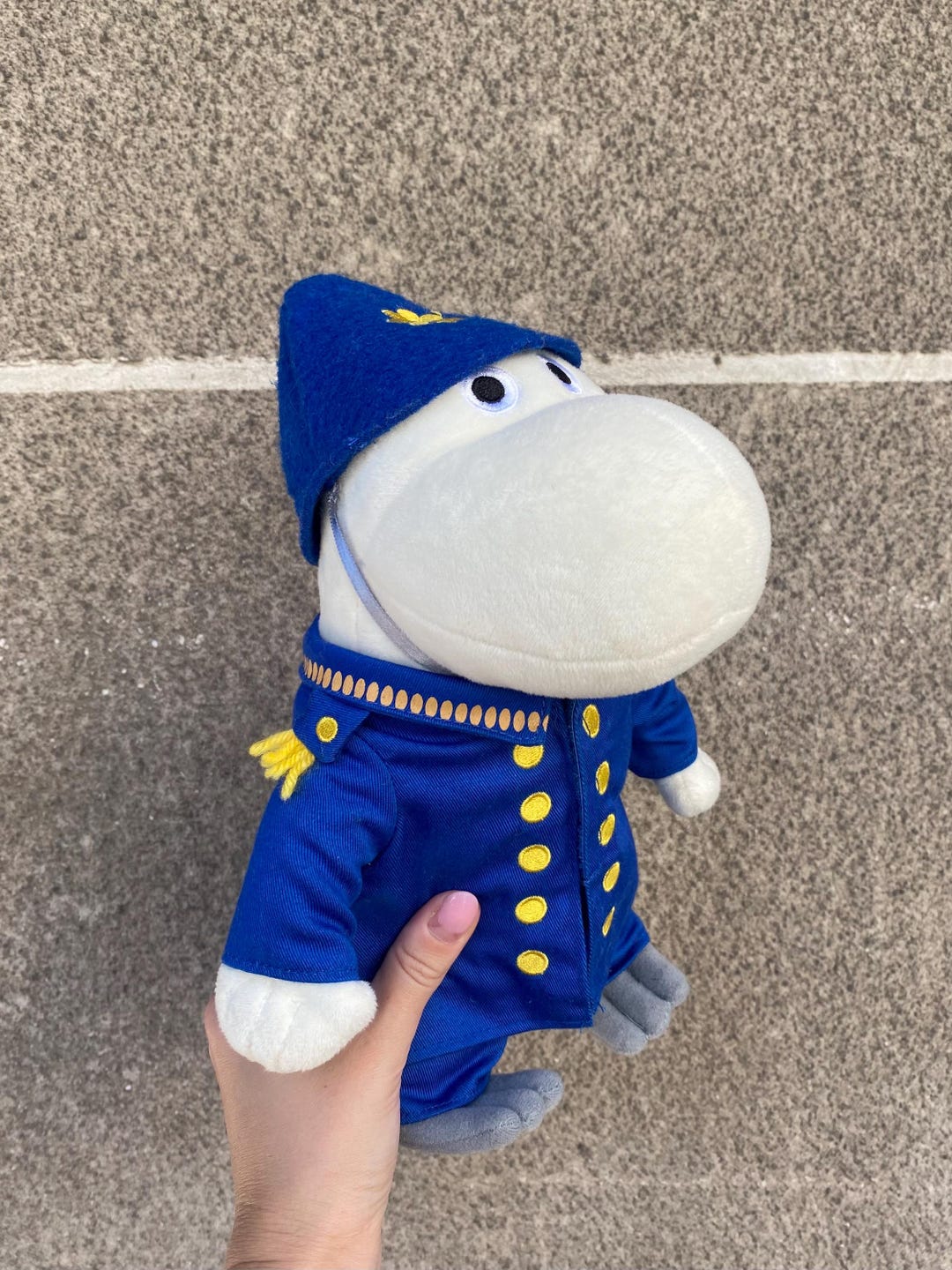 Moomin Police Hemulen Plush Stuffed Toy, Muumi Soft Toy Dutch Japanese ...