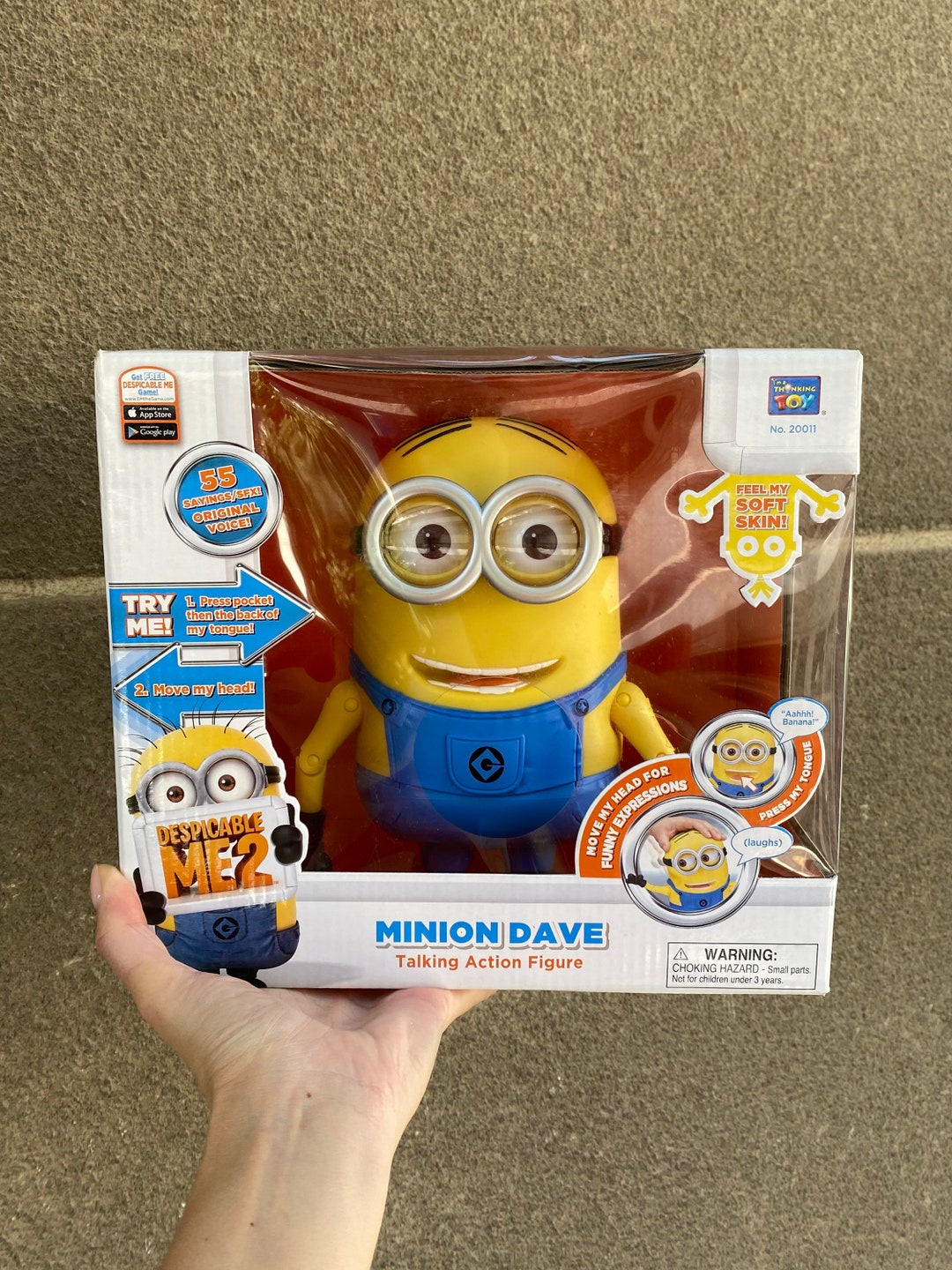 Cute Talking Minion Dave Despicable Me 2 WORKING New in a Box Cool Gift ...