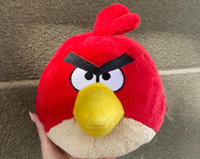 Angry Birds Terence Red Plush Stuffed Toy, Angry Bird Funny Gift Idea ...