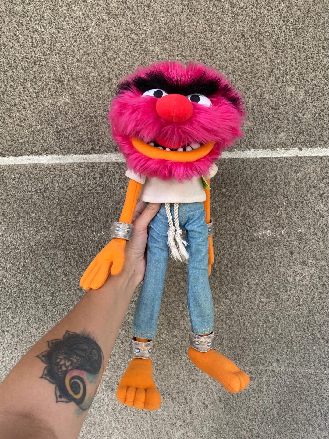 Rare Jim Hensons Animal the Drummer Muppet Plush Toy by Igel 1990s, the ...