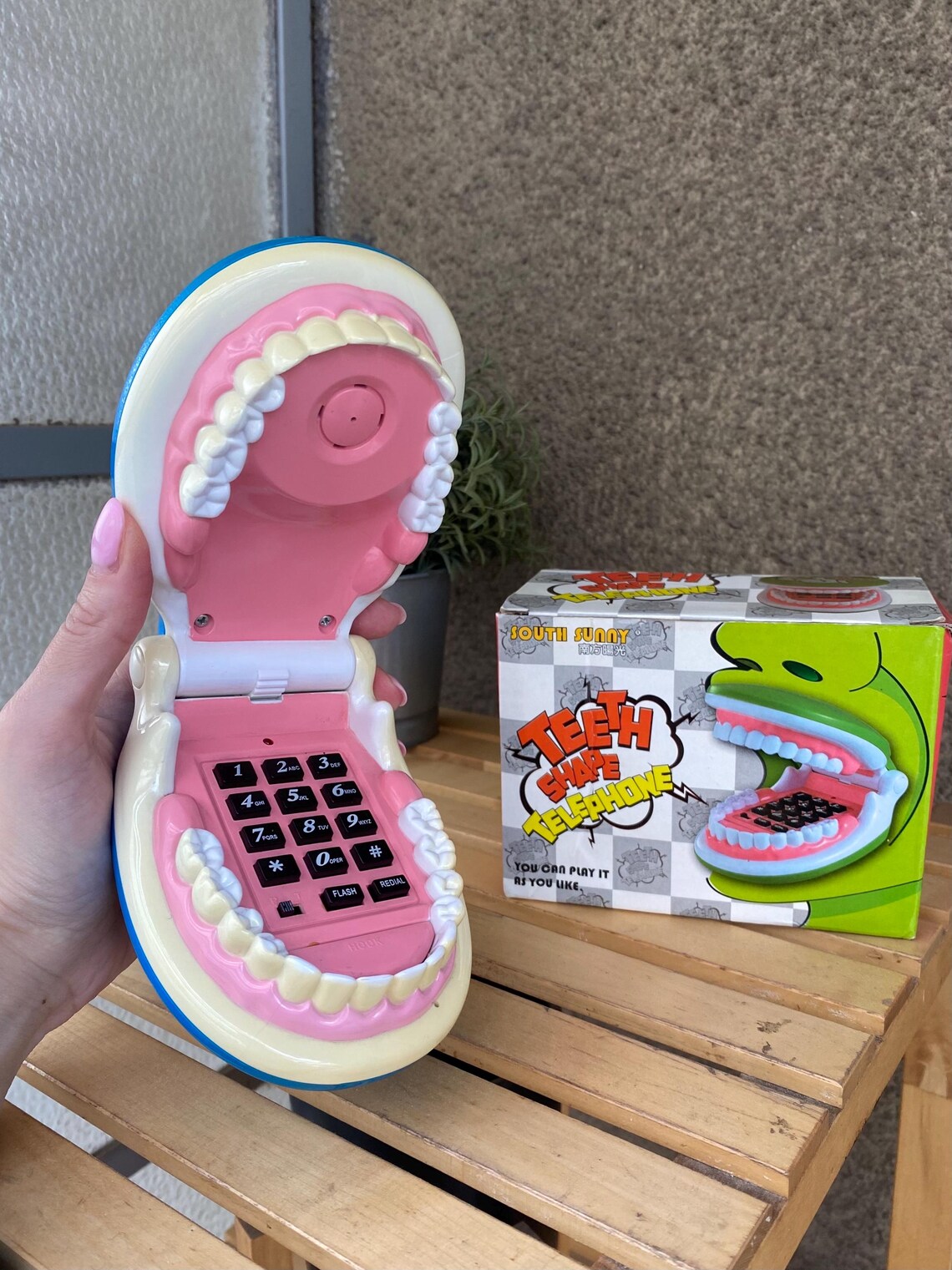Vintage Novelty Teeth Telephone: 1990s Jaw Phone Working in Box - Etsy