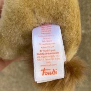 Small Cute Lion Plush Toy by Trudi, Realistic Stuffed Wild Animals for ...