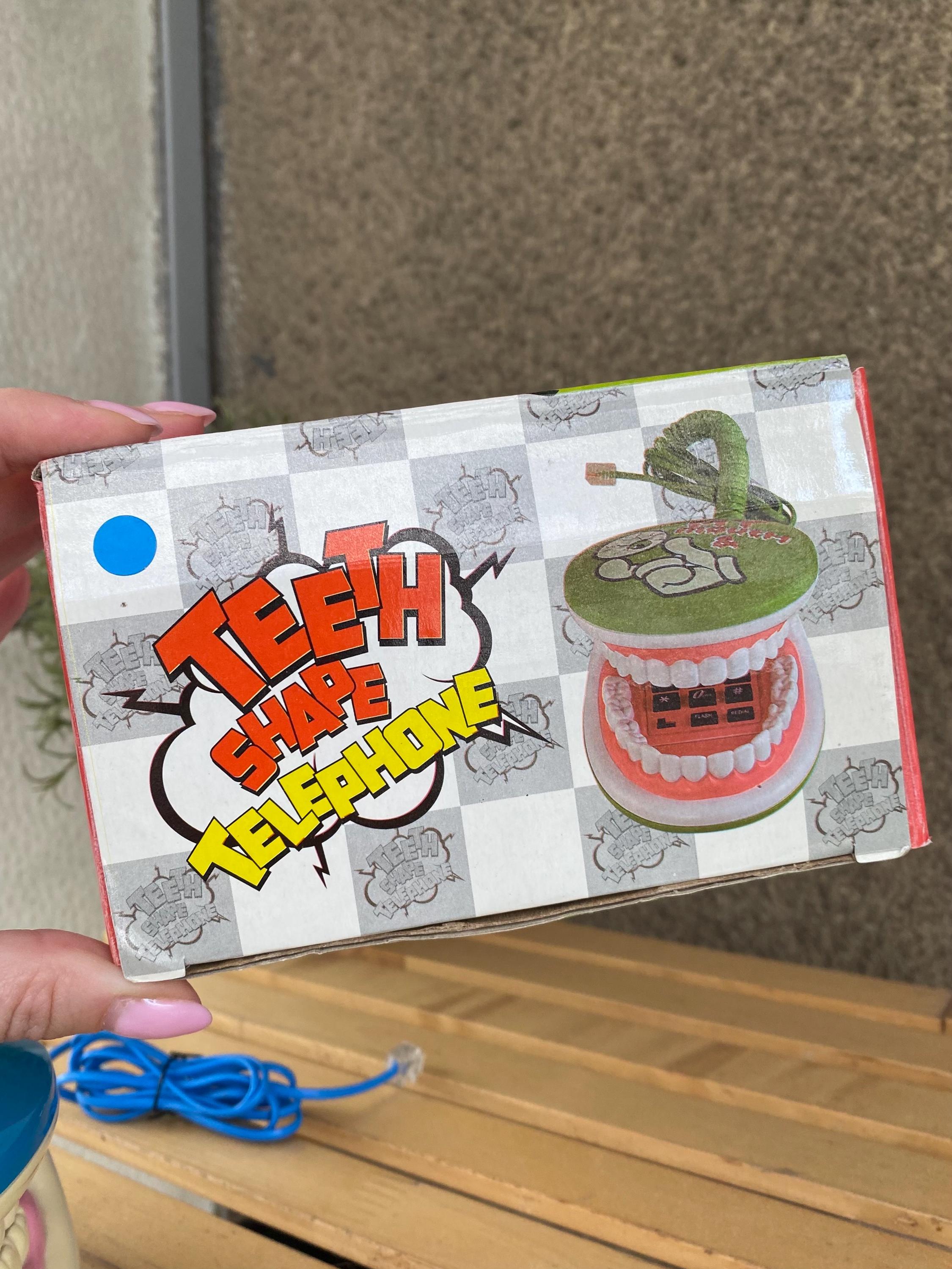 Vintage Novelty Teeth Telephone: 1990s Jaw Phone Working in Box - Etsy