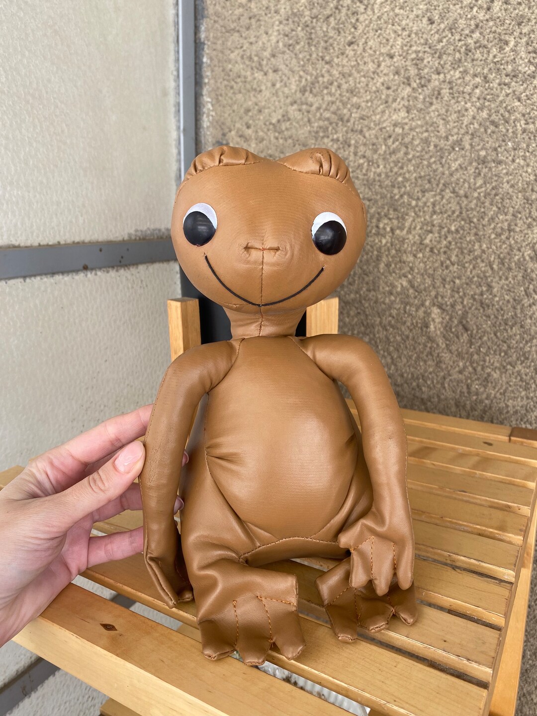 Rare ET Extra Terrestrial Fake Stuffed Doll, Vintage Collectable Alien ...